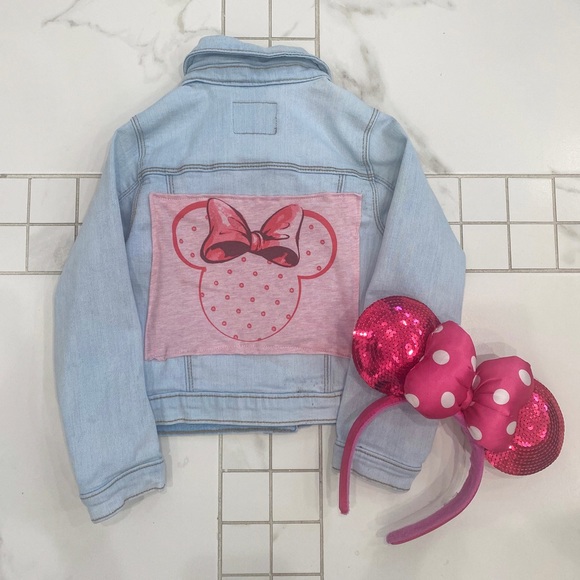 Jackets & Coats | Custom Kids Minnie Mouse Denim Jacket | Poshmark